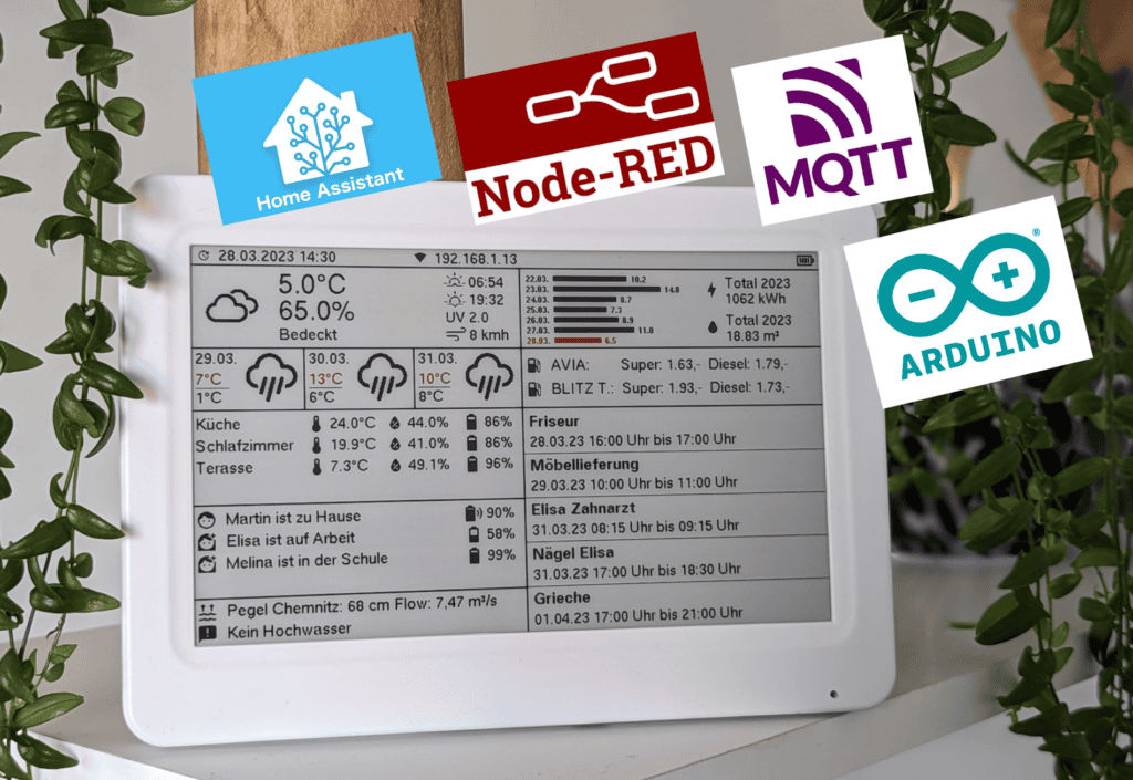 E-Paper Home Assistant Dashboard - Teil 1 - Blog von Martin Teske